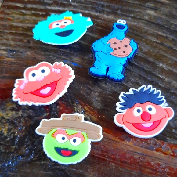 Jibbitz | Accessories | Lot Of 5 Sesame Street Jibbitz Nwot | Poshmark